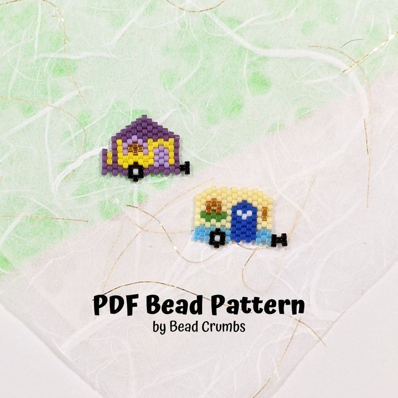 Camper Bead Pattern Miyuki Brick Stitch Charm PDF Digital - Etsy