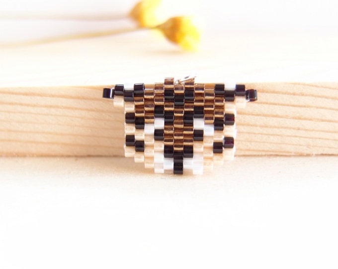 Bengal Tiger Seed Bead Charm, Micro Brick Stitch Beading - One Piece - Etsy