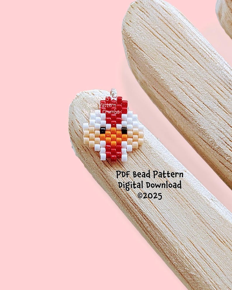 Chicken Brick Stitch Bead Pattern, PDF Digital Download - Etsy
