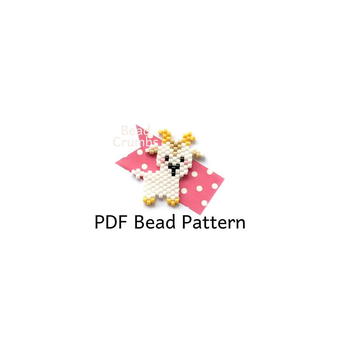 Goat Bead Pattern Animal Brick Stitch Beading PDF Digital - Etsy