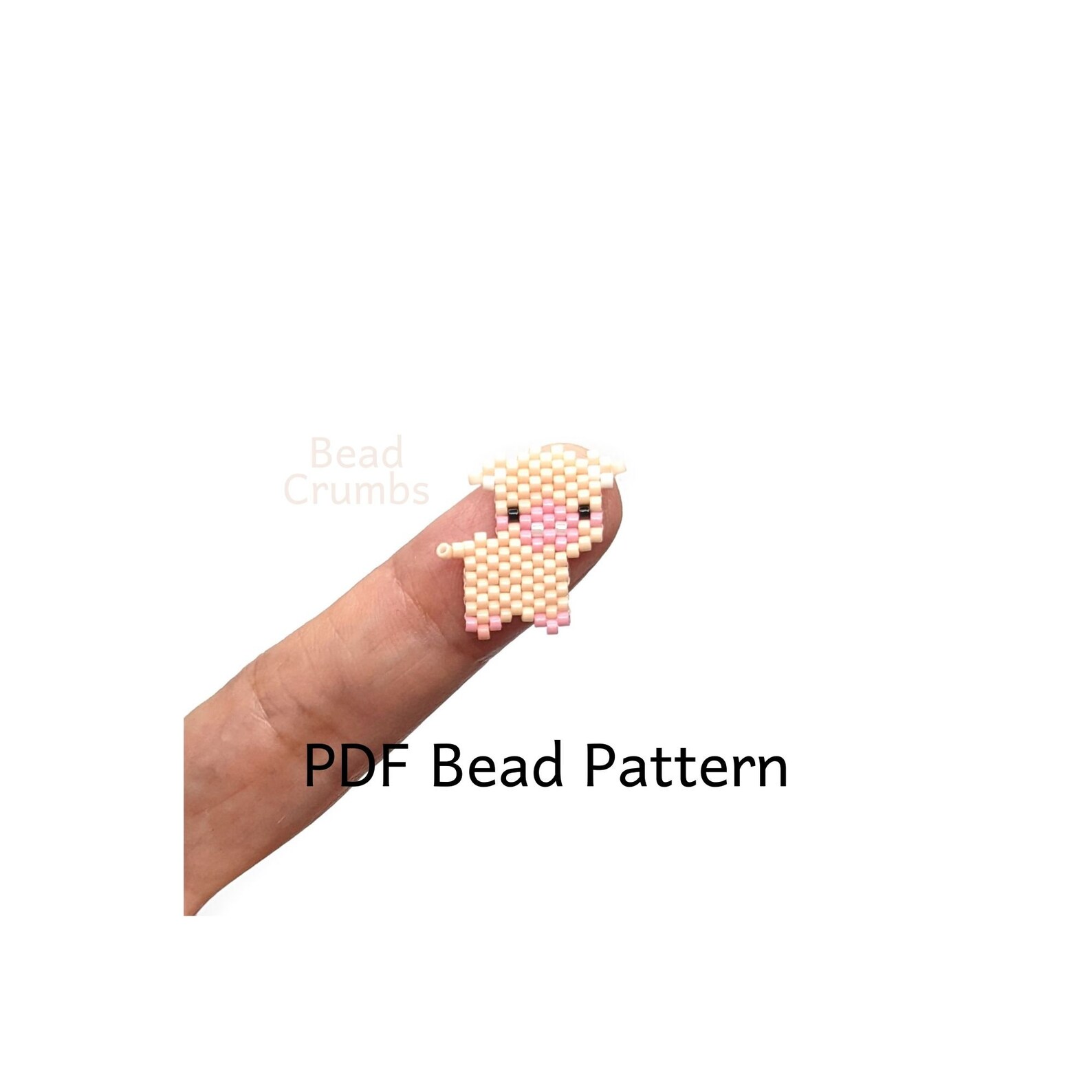 Little Pig Bead Pattern Set Animal Brick Stitch Beading PDF - Etsy