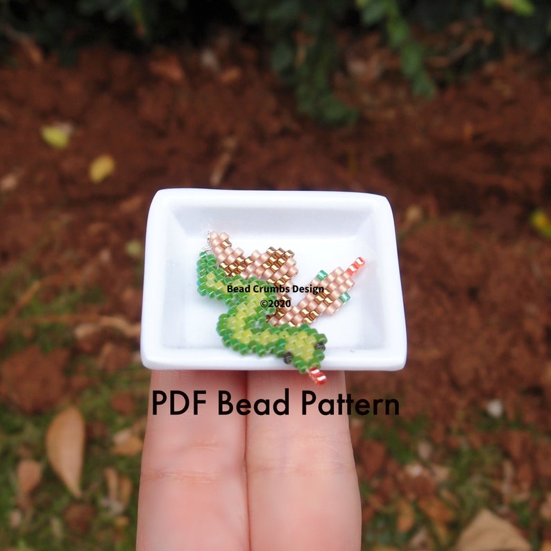 Snake Brick Stitch Bead Pattern Beaded Charm Earring - Etsy