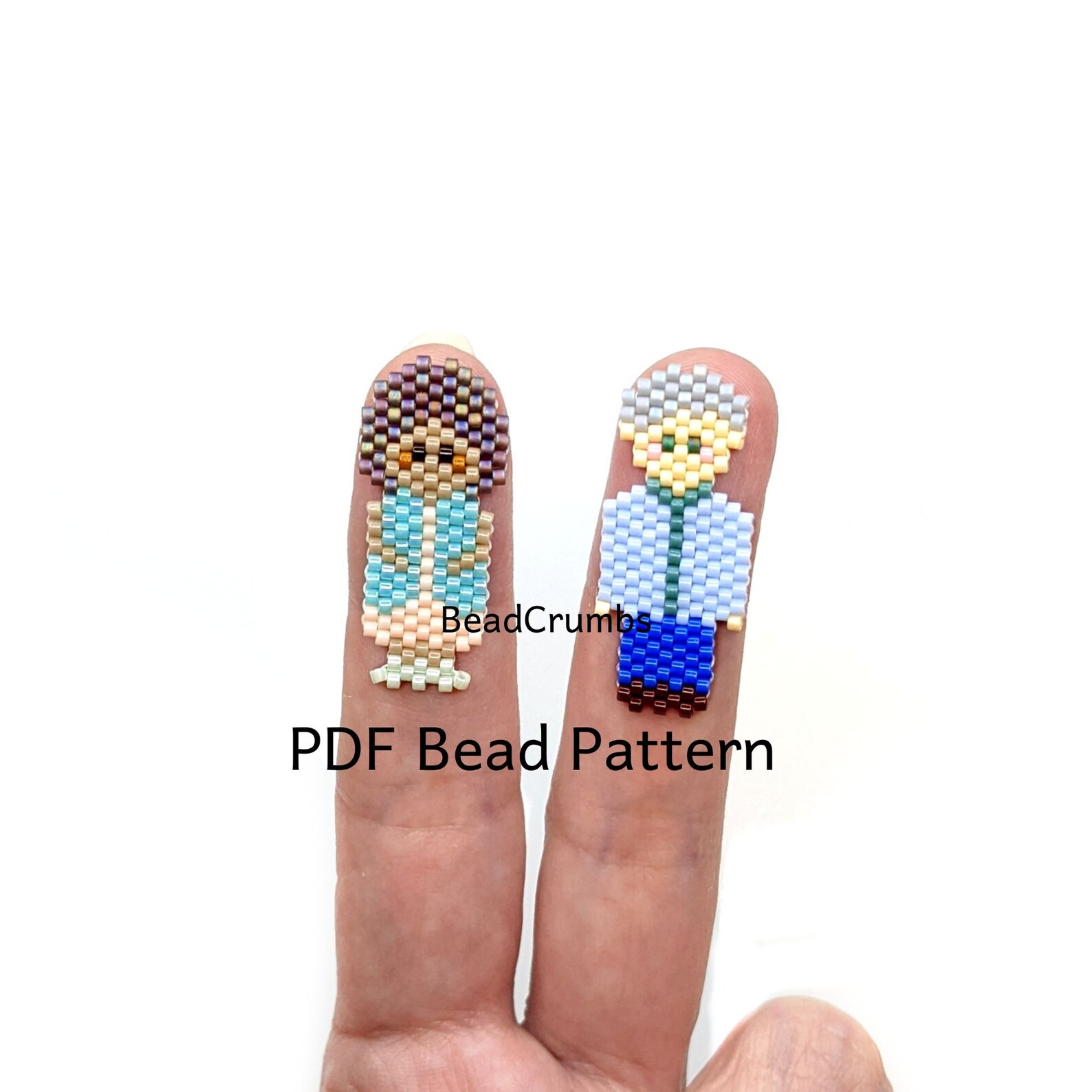 Grandparents Family Set Bead Pattern Miyuki Earring Charms - Etsy