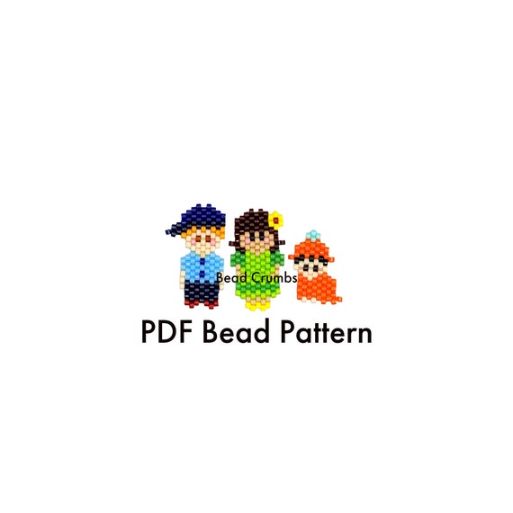 Children Family Set Bead Pattern Boy Girl Baby Miyuki Earring - Etsy