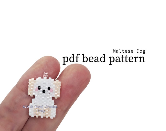 Labradoodle Dog, Labrador Poodle Bead Graph PATTERN, Miyuki Brick ...