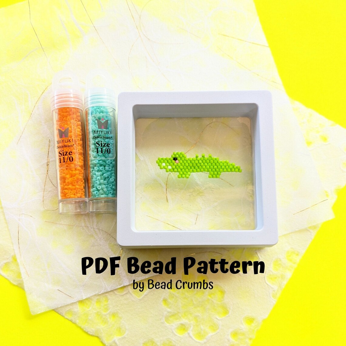 Alligator Bear Caterpillar Brick Stitch Bead PATTERN Miyuki - Etsy