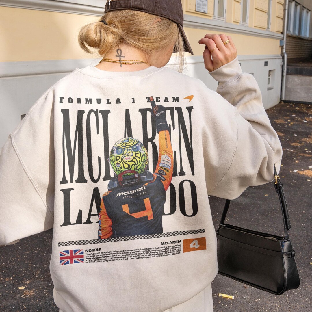 Lando Norris Mclaren Sweatshirt, Retro Mclaren F1 Merch, Vintage ...
