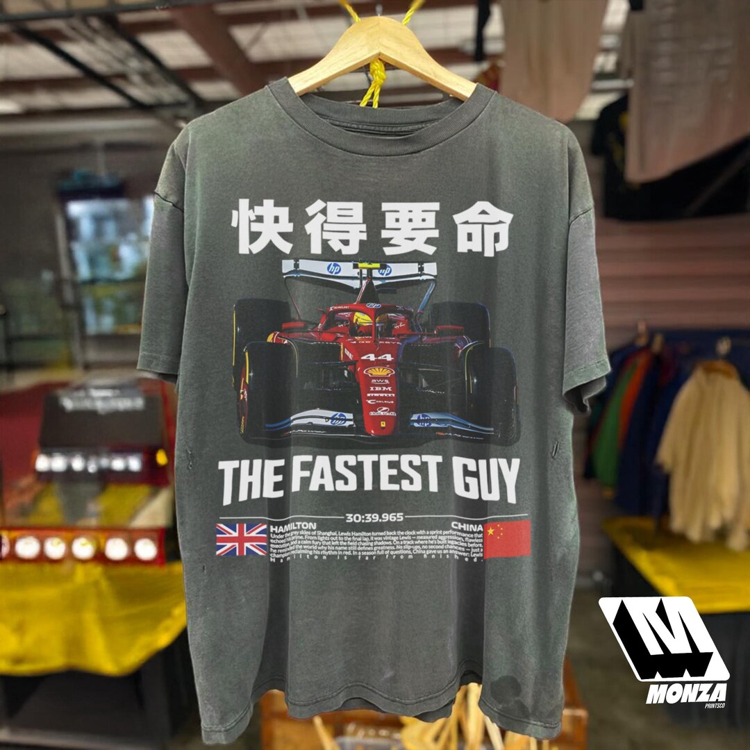 Lewis Hamilton Chinese GP T-shirt, Formula 1 Shanghai Race Tee, F1 ...