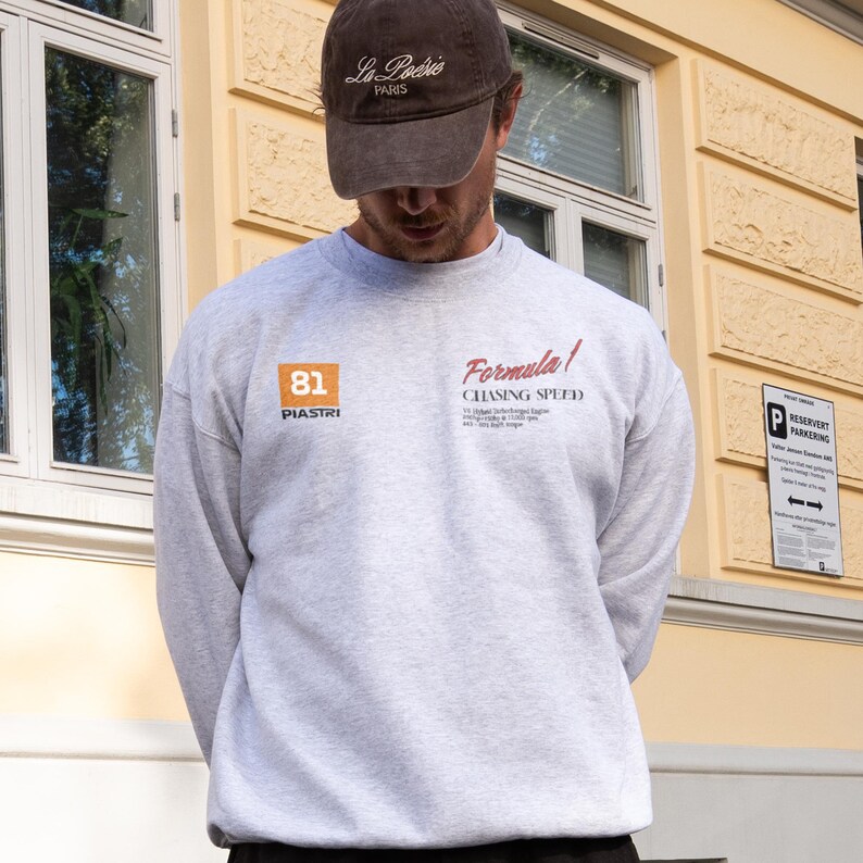 Oscar Piastri Mclaren Merch, Retro Piastri F1 Crewneck, Vintage Formula ...