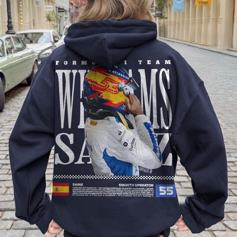 Carlos Sainz Vintage F1 Hoodie, Vintage F1 Racing Sweatshirt, Retro ...