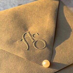 Custom Wedding Embosser: Personalized Monogram for Stationery - Etsy