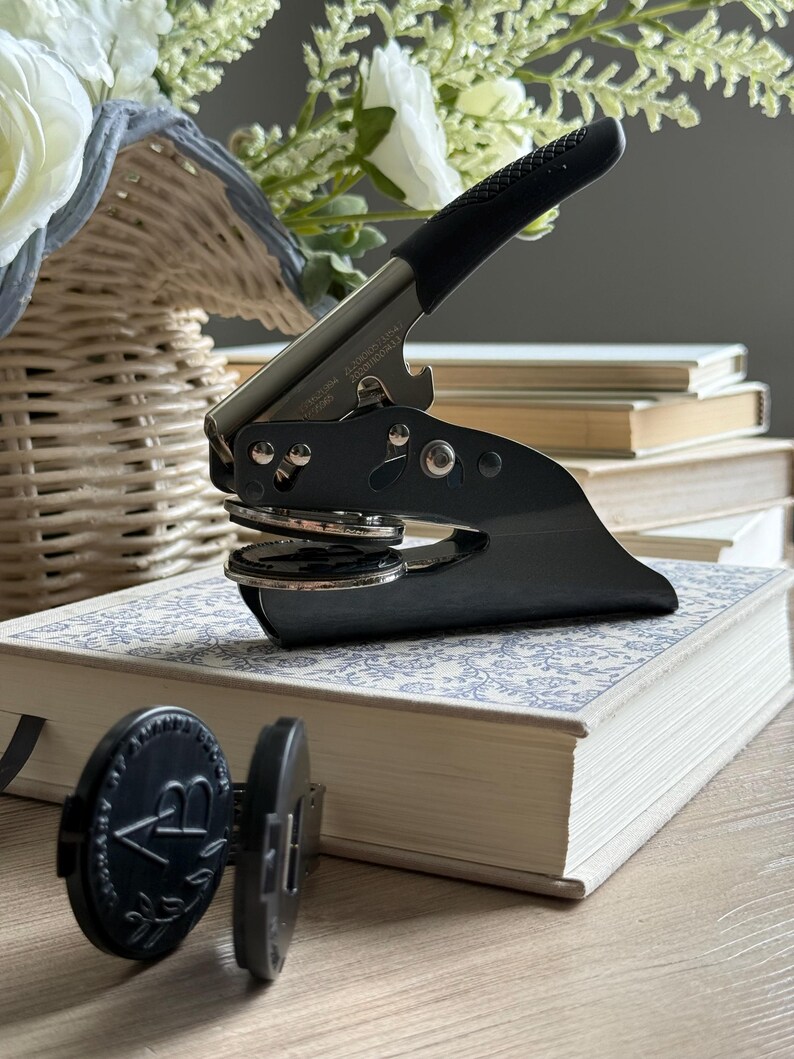 Personalized Book Embosser: Custom Library Stamp - Book Lover Gift - Etsy