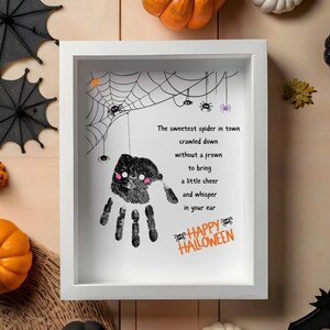 Spider Handprint Poem Art: Halloween Keepsake (PDF Download) - Etsy