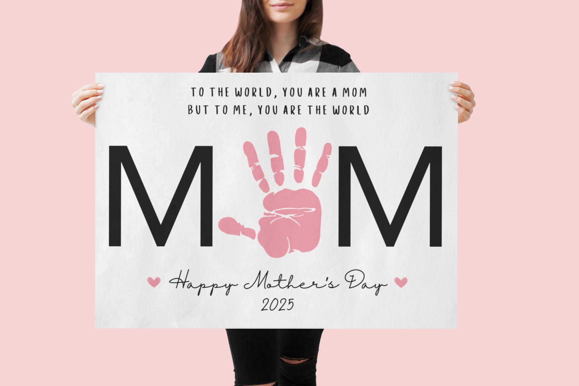Mother's Day Handprint Art: DIY Mom Keepsake (PDF Download) - Etsy