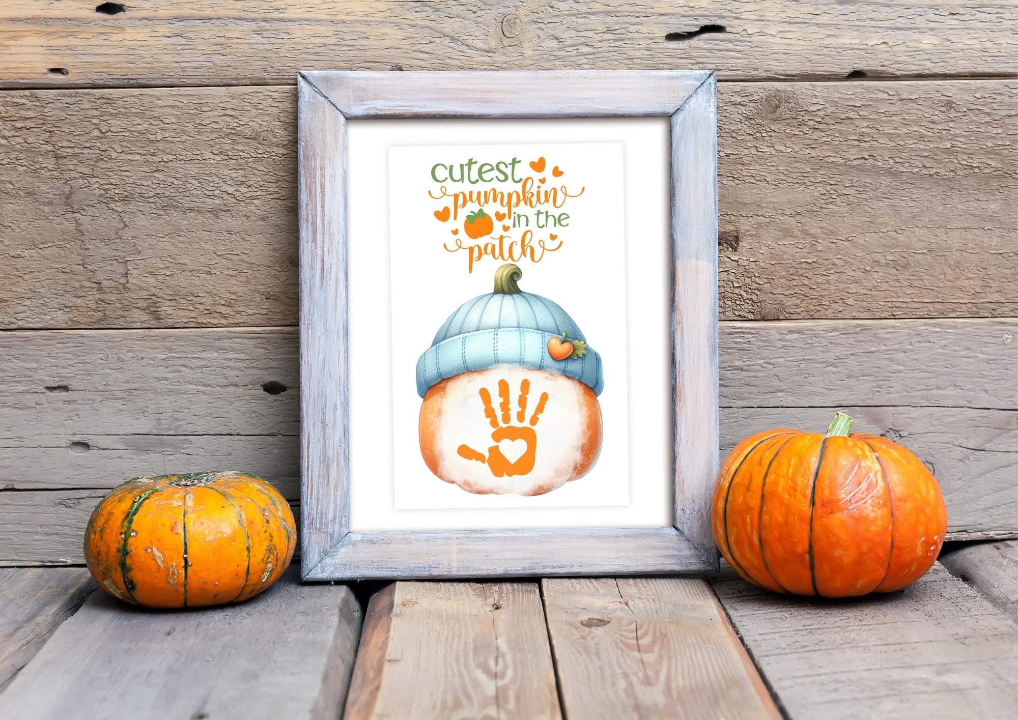 Cutest Pumpkin Handprint Art: Fall Decor Keepsake (PDF Download) - Etsy