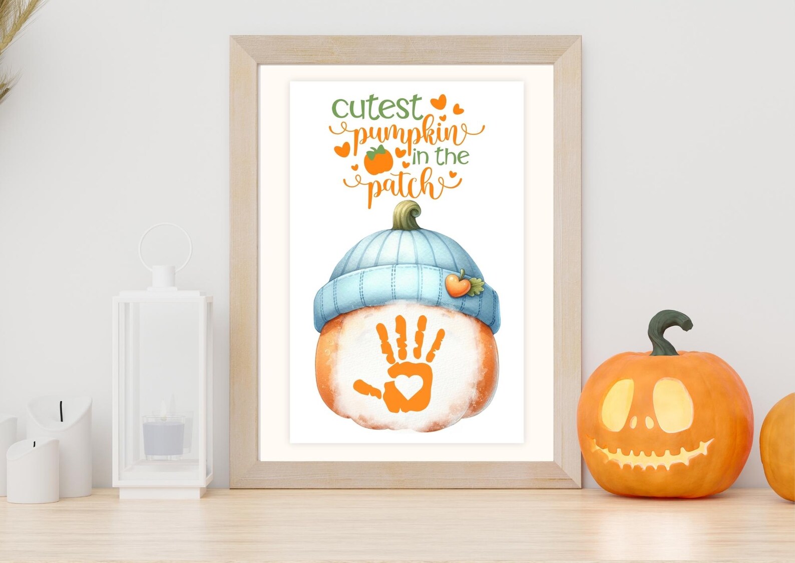Cutest Pumpkin Handprint Art: Fall Decor Keepsake (PDF Download) - Etsy