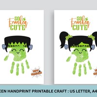 Halloween Handprint Footprint Art: Spooky DIY Keepsake (instant ...