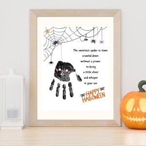 Spider Handprint Poem Art: Halloween Keepsake (PDF Download) - Etsy