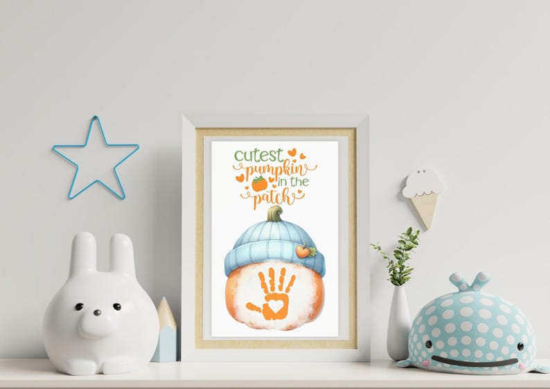 Cutest Pumpkin Handprint Art: Fall Decor Keepsake (PDF Download) - Etsy