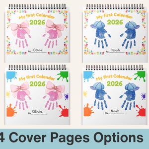 2026 Handprint Calendar Printable | Kids Craft Keepsake | DIY Family ...