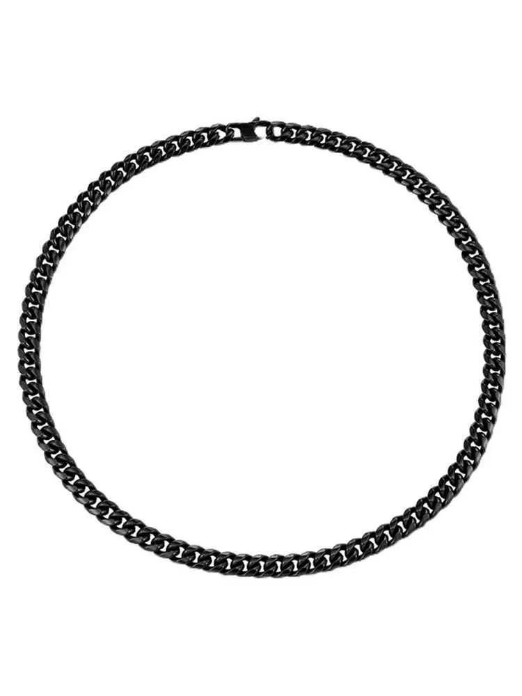 Waterproof Black Cuban Link Chain for Men - Minimalist 3mm 6mm 8mm Wide ...