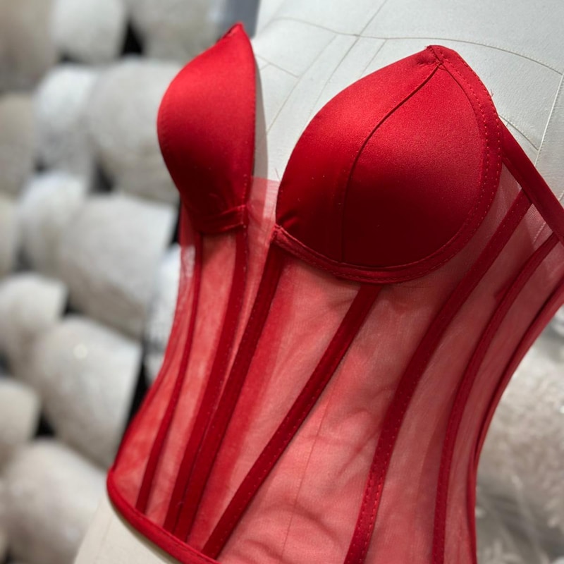 Velvet Corset Crop Top - Etsy