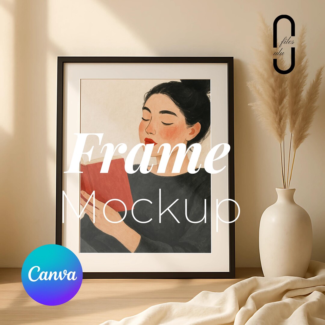 Canva Frame Mockup Editable Frame Mockup Portrait Mockup Canva Wall Art ...