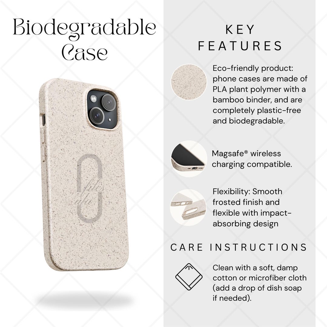 Biodegradable Cases Size Chart, Phone Case Sizing Chart, Mockup ...