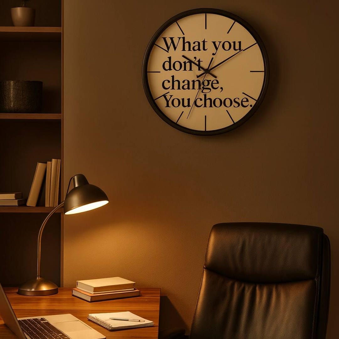 Motivational Wall Clock – Minimalist Quote Clock - Etsy