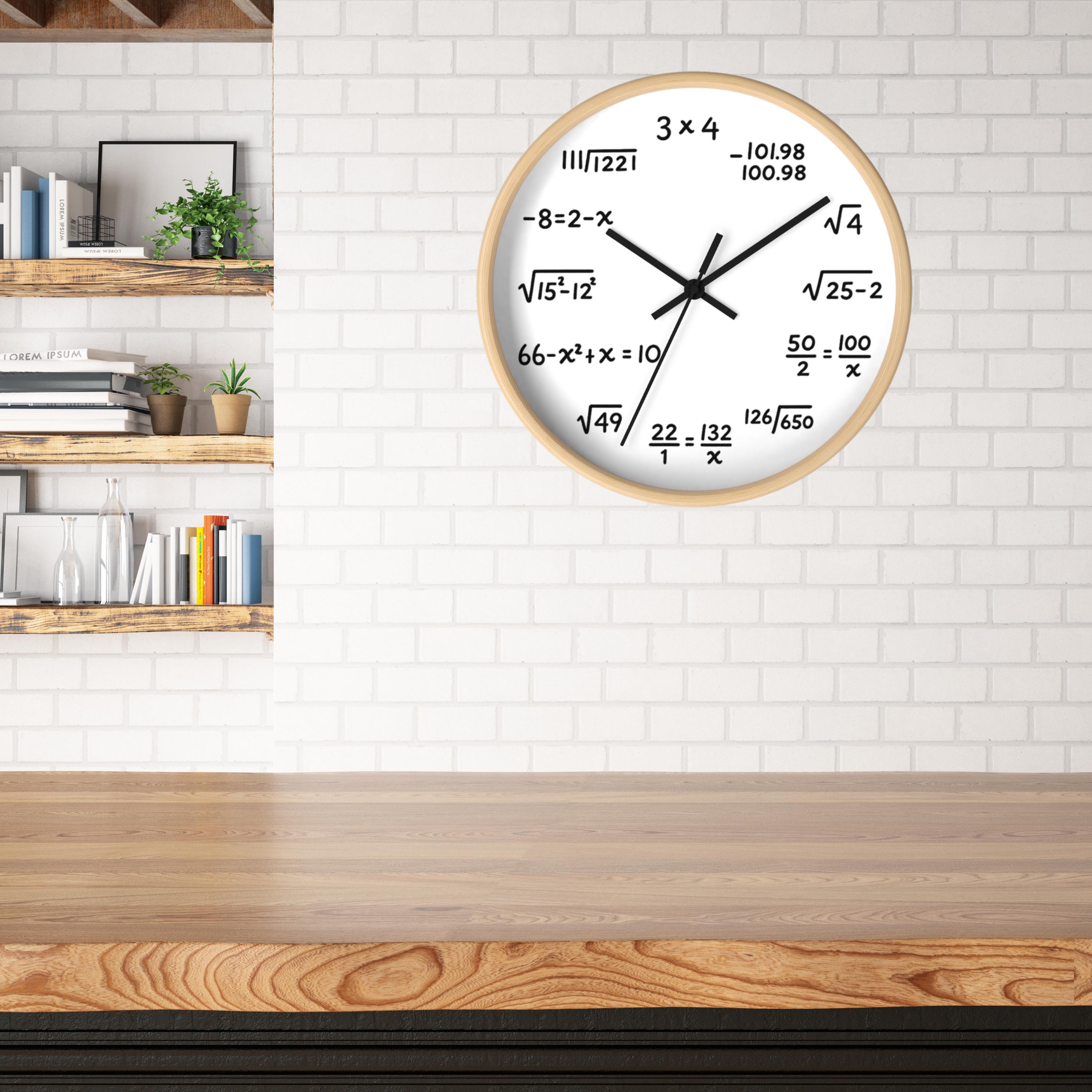 Funny Math Equation Clock: Silent, Non-ticking Algebra Decor - Etsy