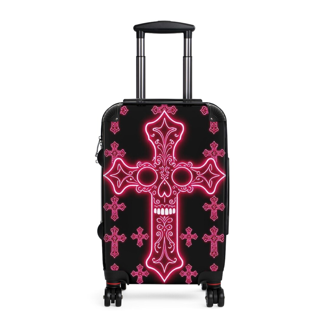 Gothic Cross Suitcase - Stylish Travel Luggage for Adventurers - Etsy