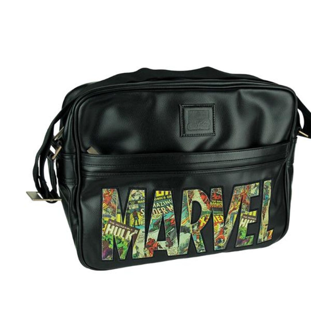 Marvel Comic Logo Messenger Bag ,adjustable Straps, Officially Licensed ...