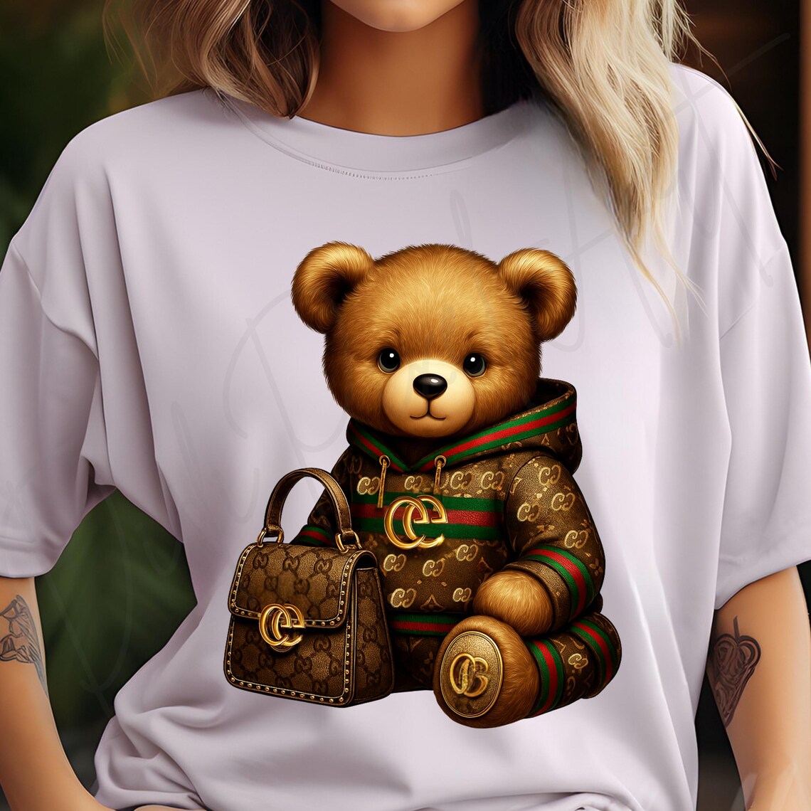 Monogram Hustler Bear PNG, Luxe Graffiti Design (digital Download) - Etsy