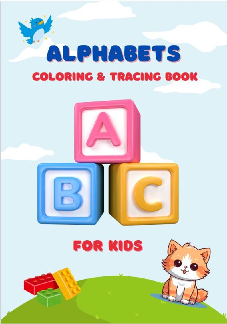 ABC Alphabet Coloring and Tracing Book for Kids ,ABC Printable Workbook ...