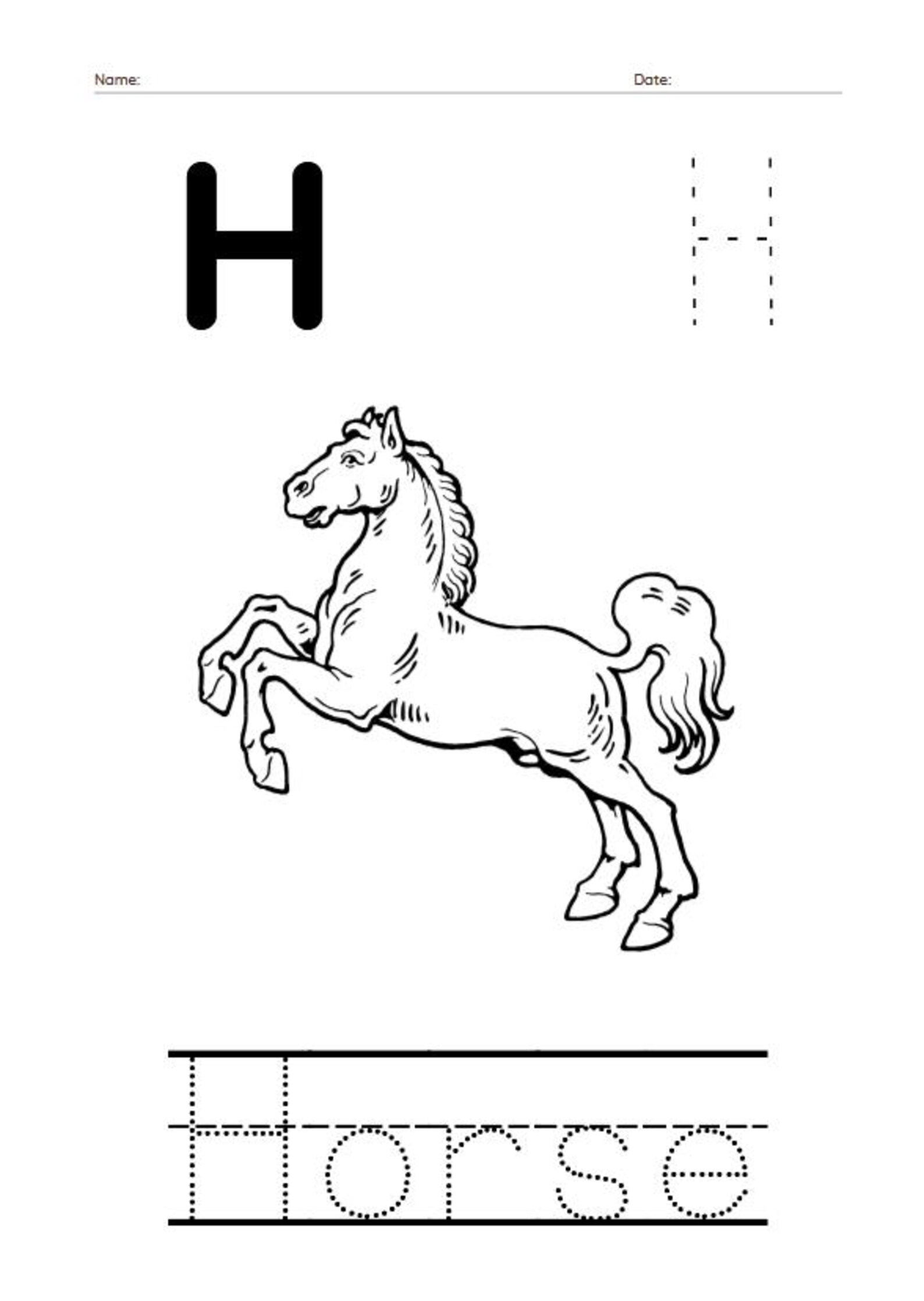 ABC Alphabet Coloring and Tracing Book for Kids ,ABC Printable Workbook ...