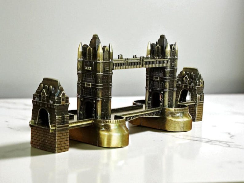Antique Bronze Tower Bridge Statue Metal London Landmark Model ...