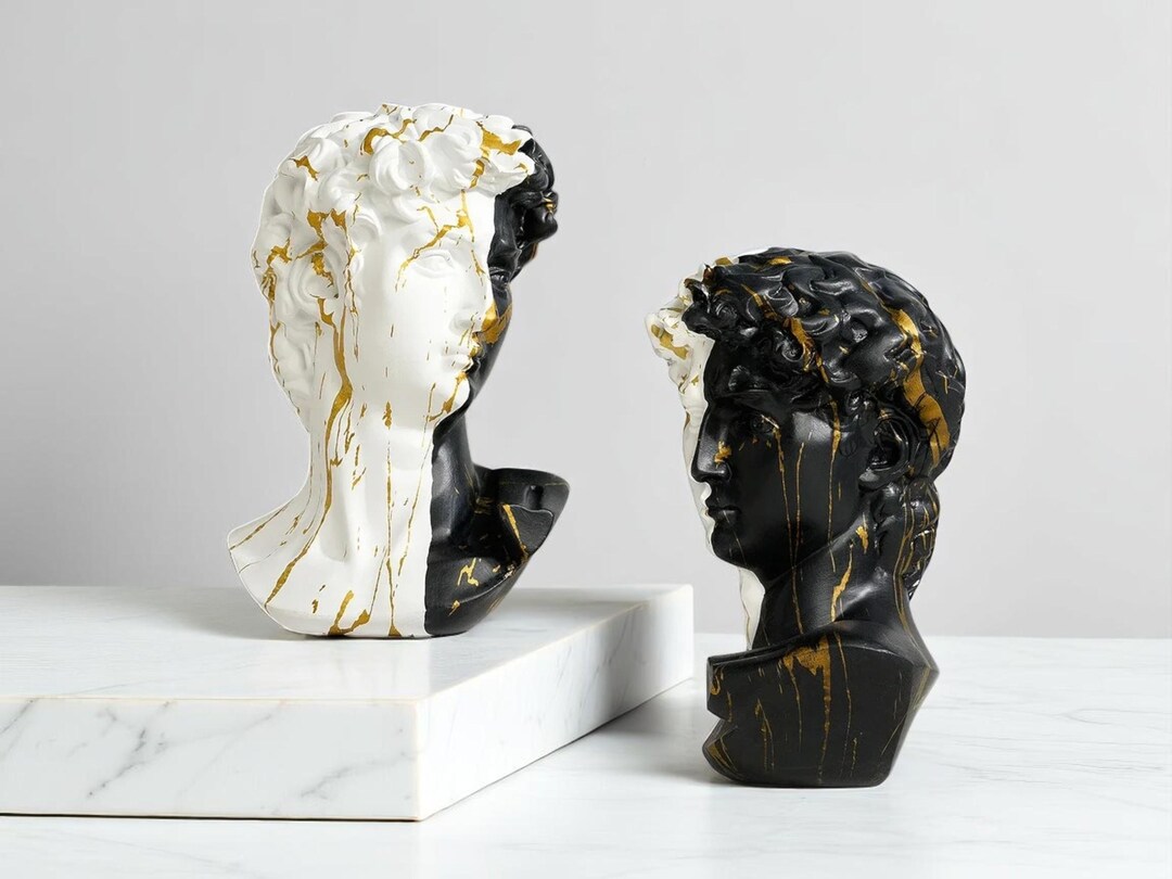 Mini David Resin Statue: Michelangelo Inspired Home Decor Sculpture - Etsy