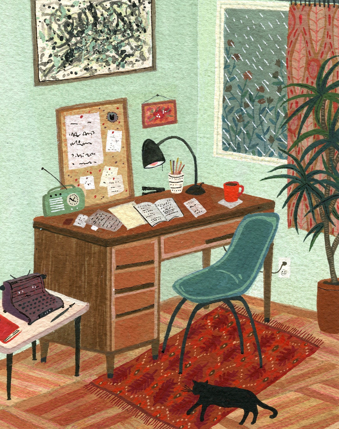 1950s Writer's Room - Etsy