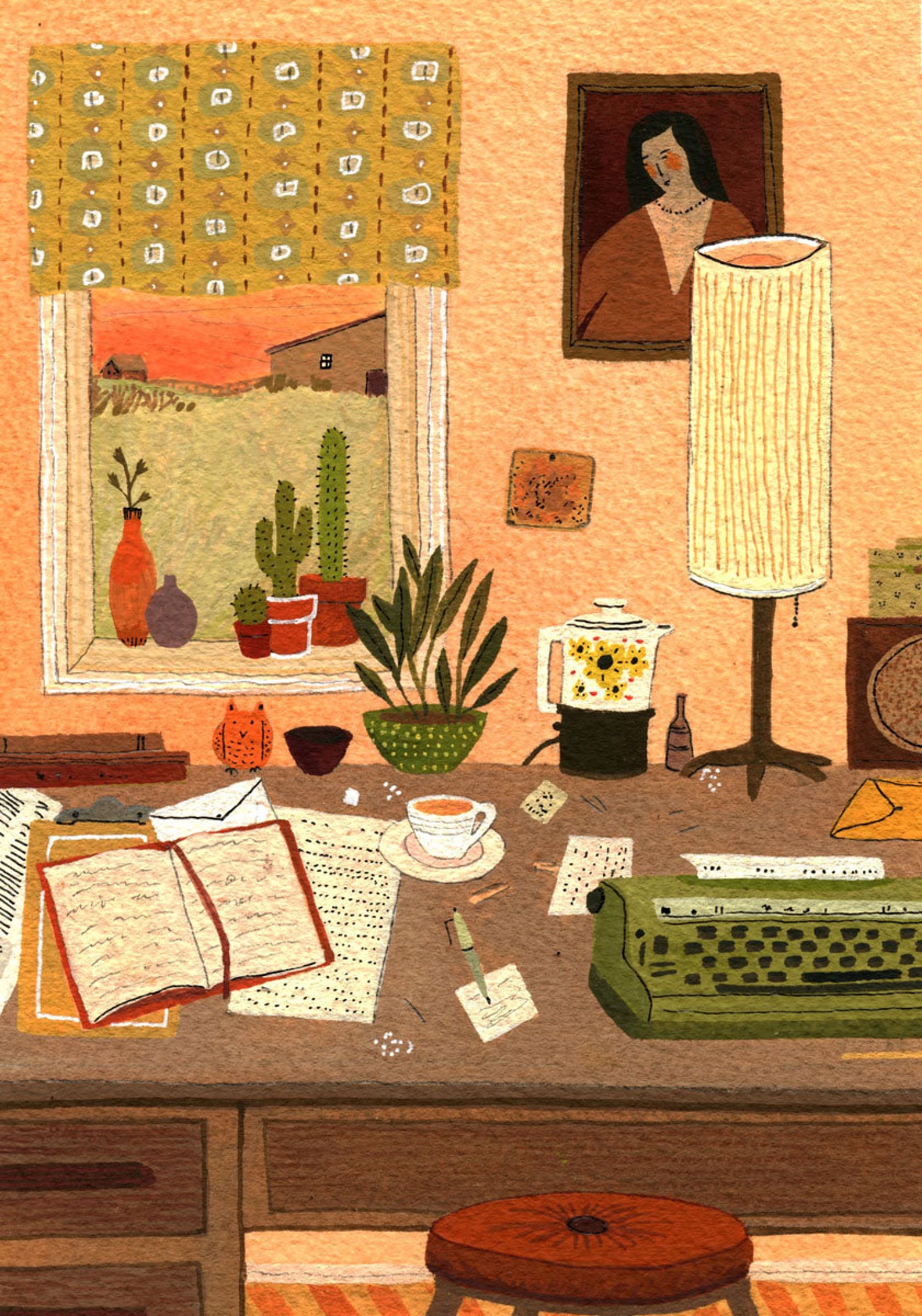 Desert Desk 1970s Writer's Room - Etsy