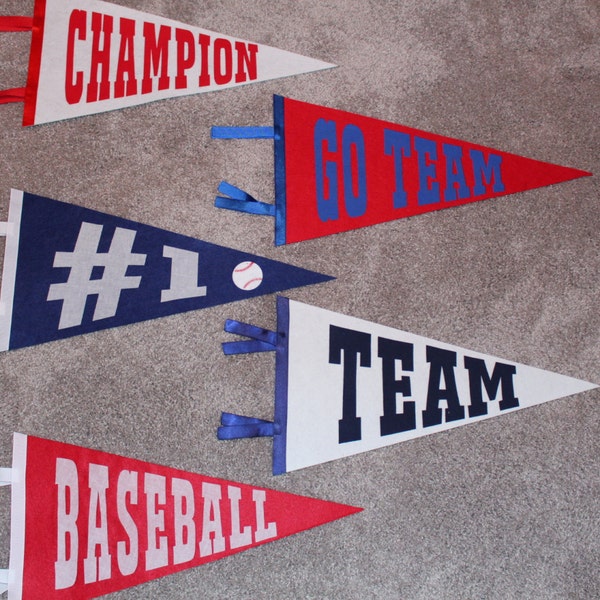 Sports Pennant Decor - Etsy