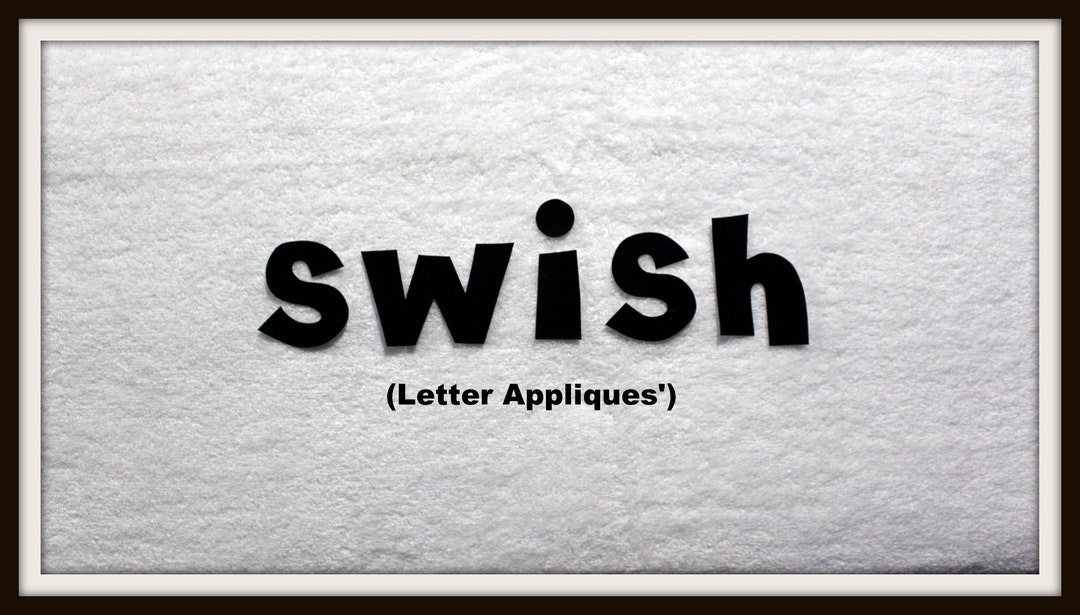 Letter Appliques' Fabric, Iron-on, Letters, Number, Solid Color ...