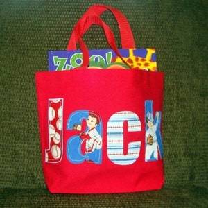 Boy's Personalized Library Bag - Etsy