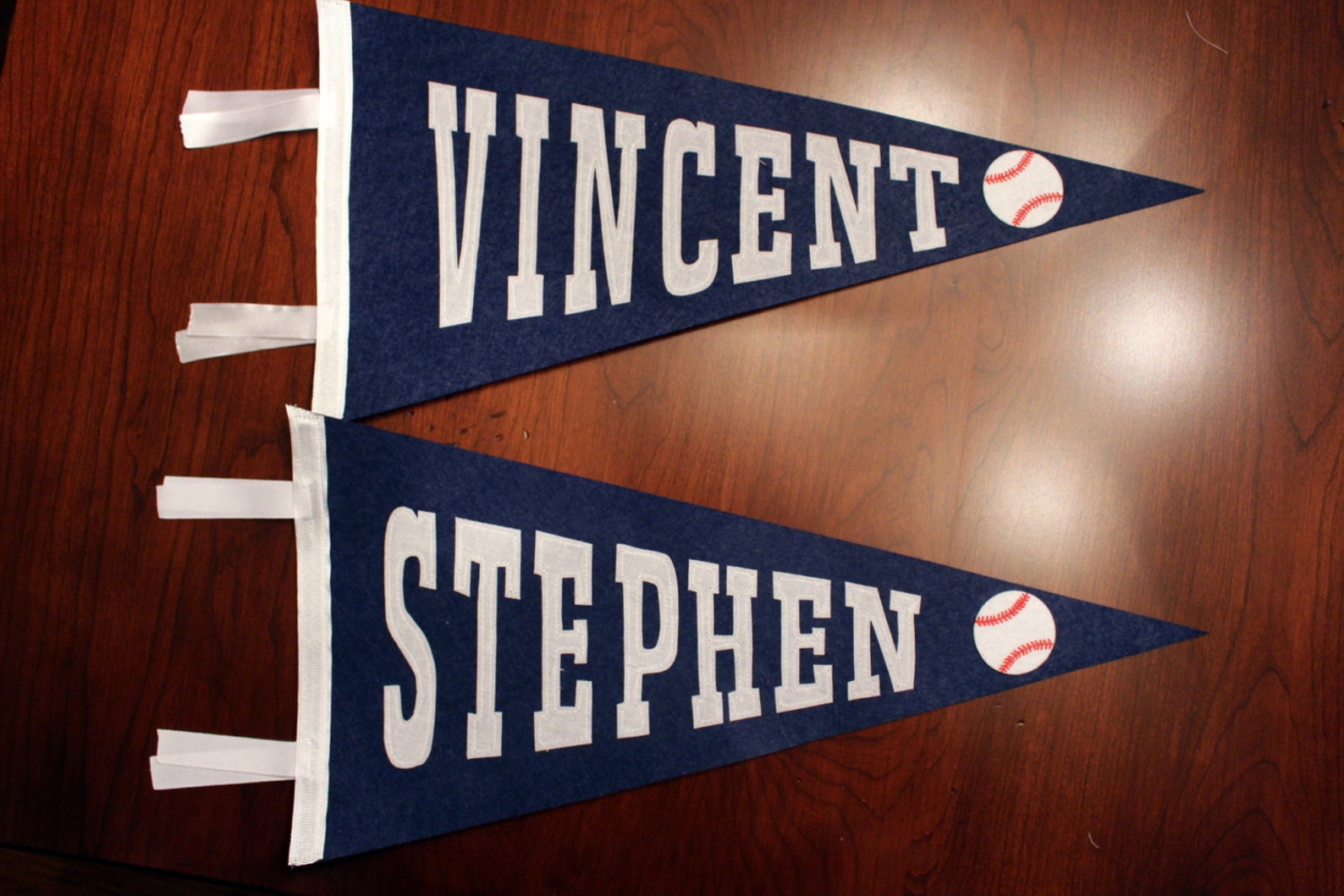 Pair of Personalized Pennants - School Spirit Classroom Decor Name ...