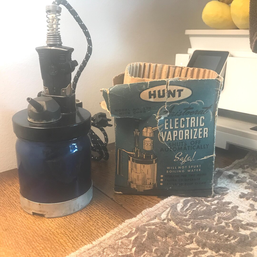 Vintage 1930s Blue Glass Personal Vaporizer - Etsy
