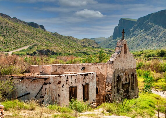 Church at Contrabando Lajitas TX Big Bend National Park | Etsy