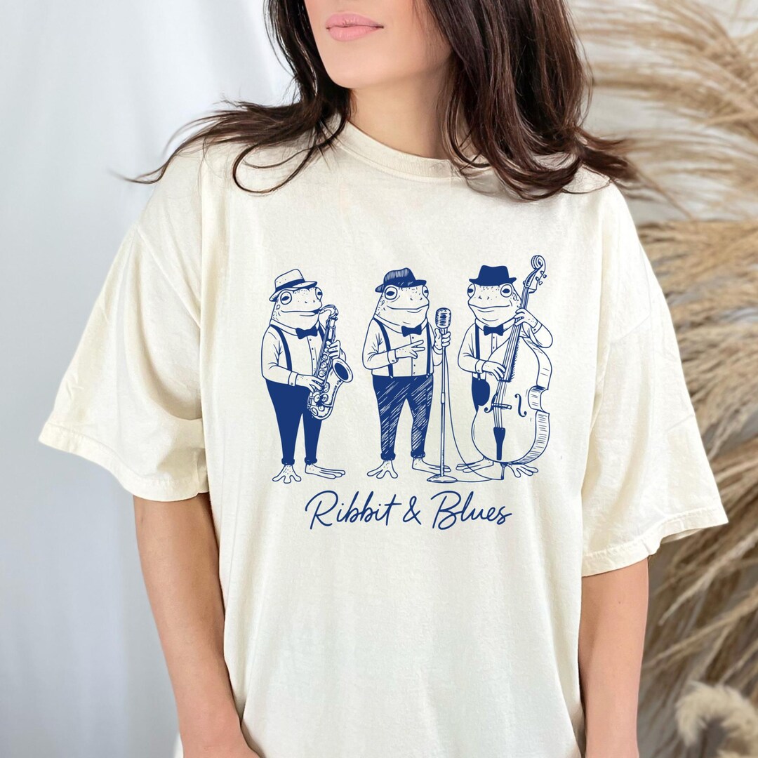 Frog Music Band Tee, Frogs Musicians 90s Shirt, Frog Jazz Band Shirt ...