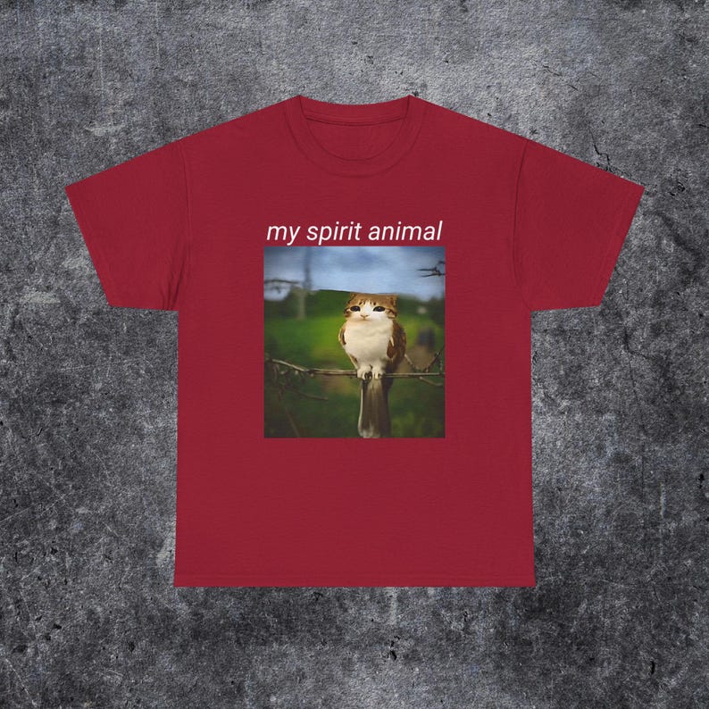 My Spirit Animal Funny Cat Owl Meme, Funny Meowl Meme Shirt, Silly Cat ...