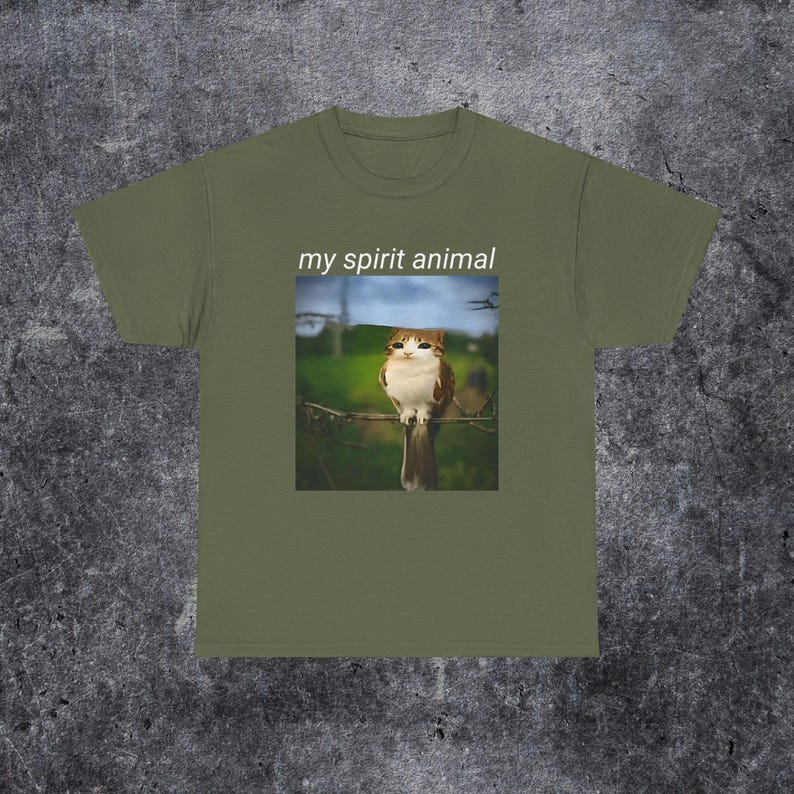 My Spirit Animal Funny Cat Owl Meme, Funny Meowl Meme Shirt, Silly Cat ...