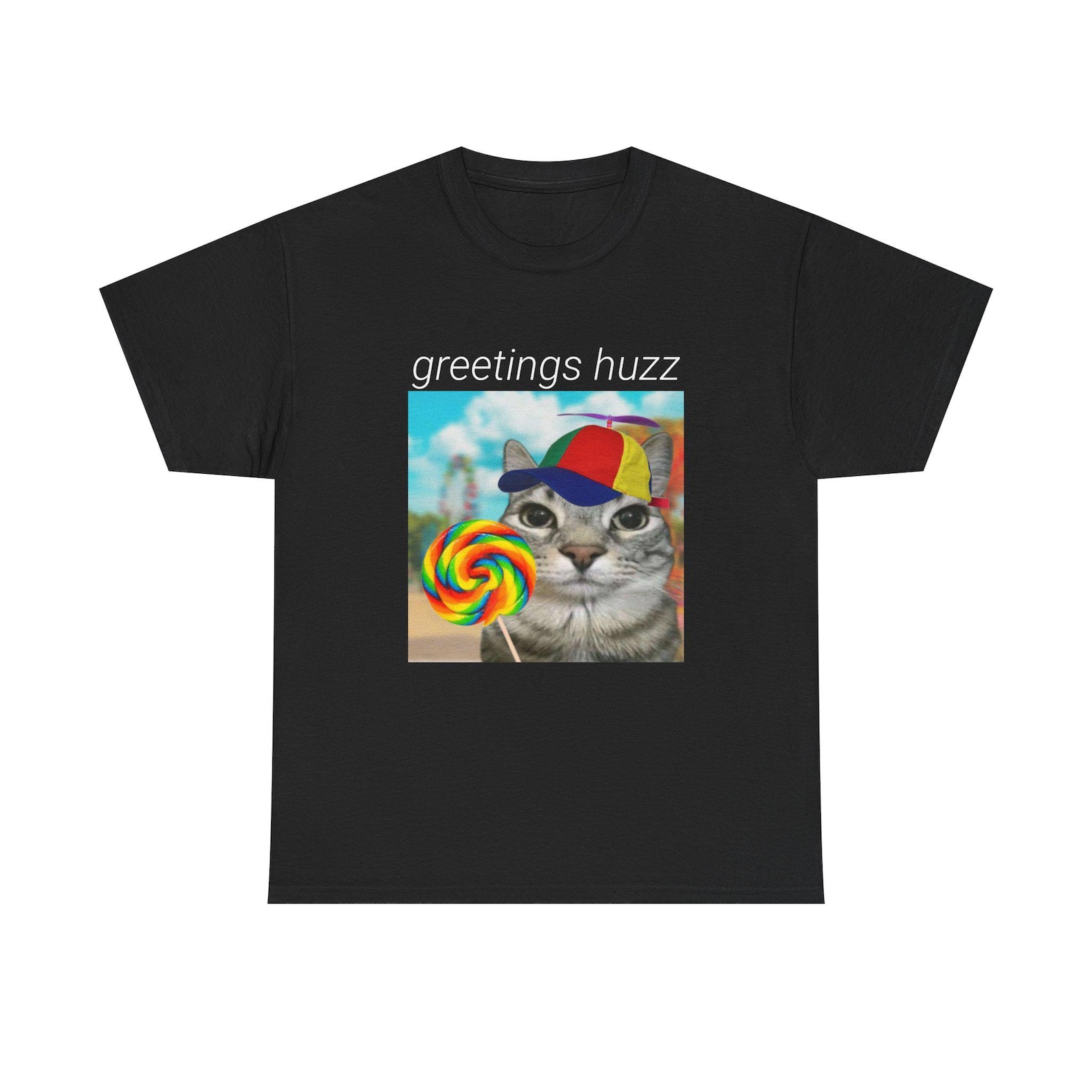 Greetings Huzz Funny Gen Z Gen Alpha Slang Meme T-shirt, Brainrot ...