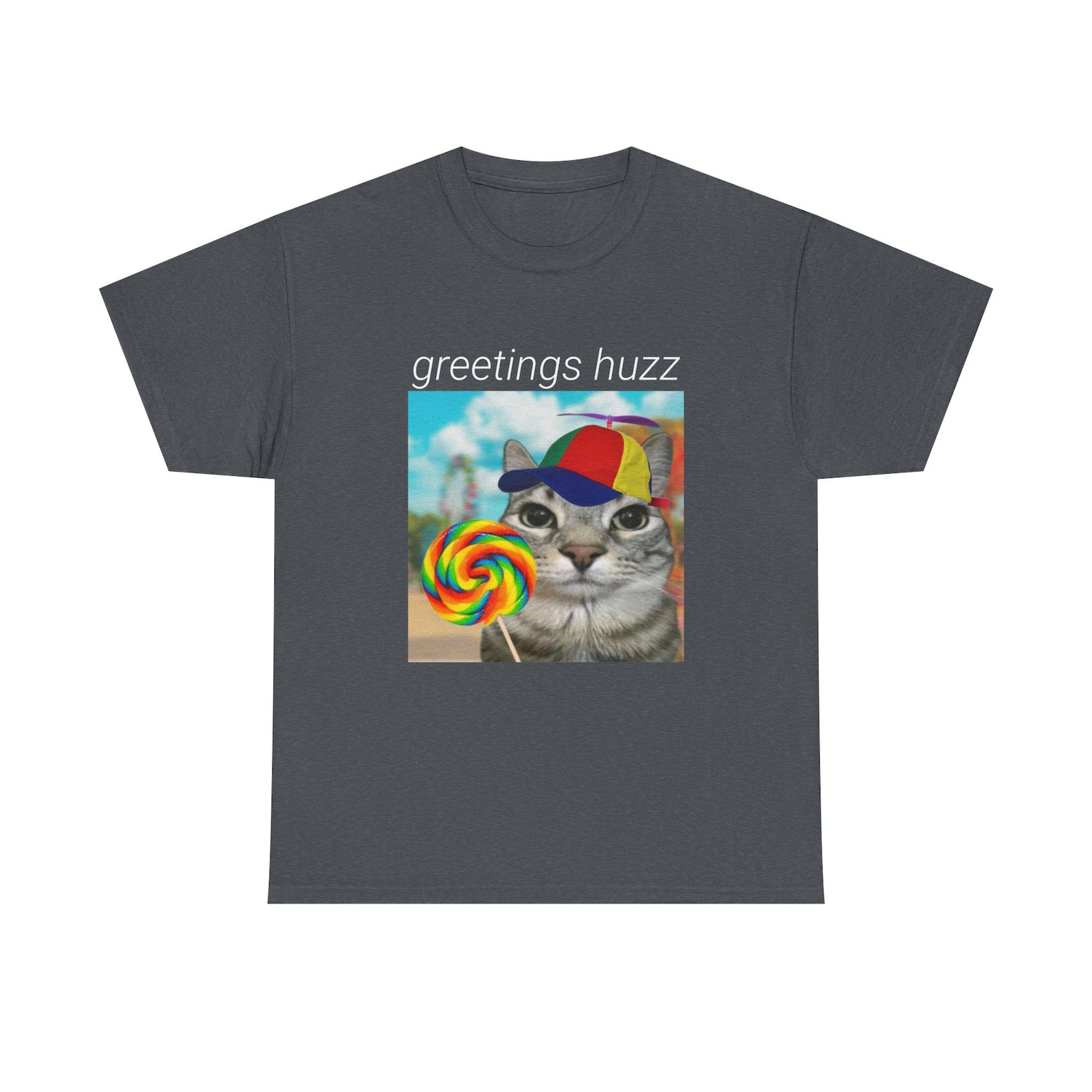 Greetings Huzz Funny Gen Z Gen Alpha Slang Meme T-shirt, Brainrot ...